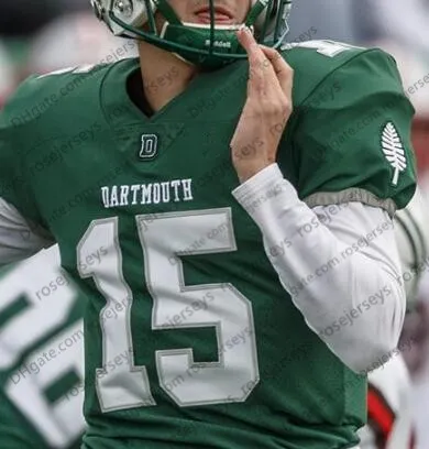 Custom Dartmouth Big Green Football Any Name Number White 12 Derek ...