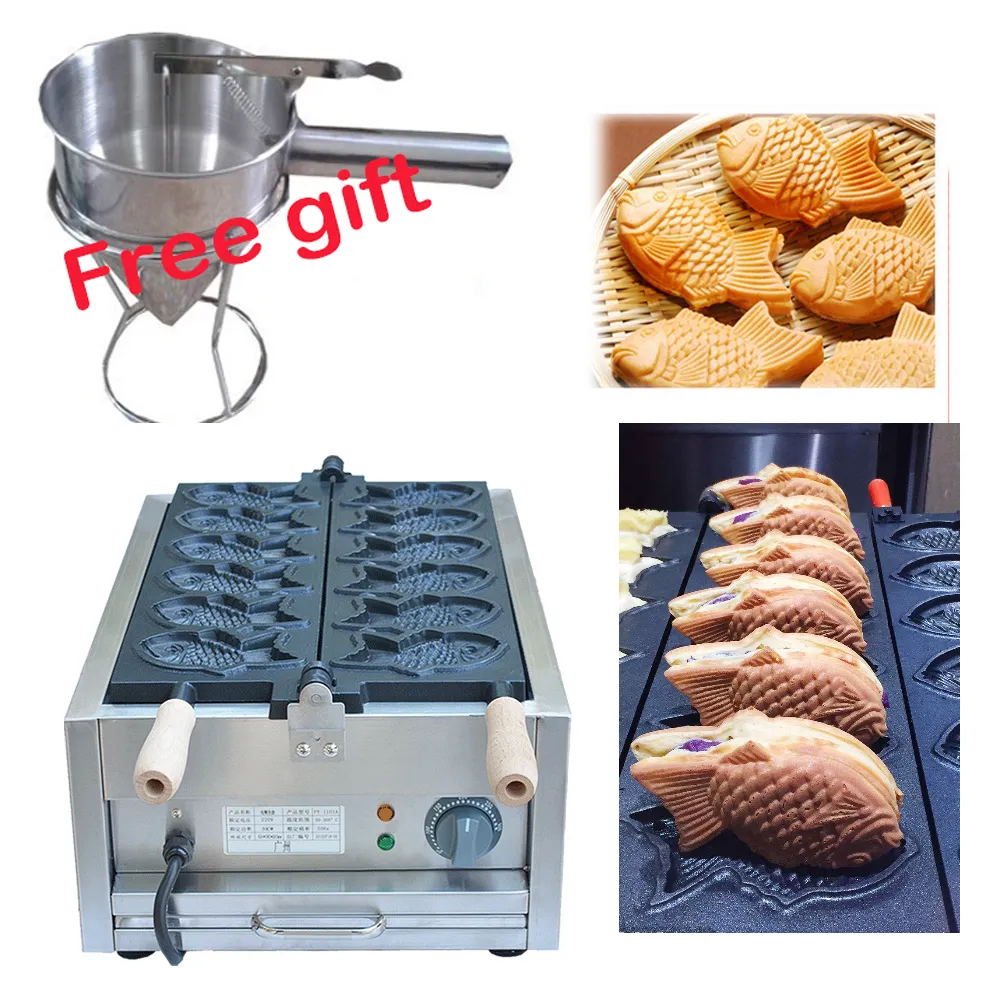 Fish Waffle Maker: Electric Taiyaki Grill, 110V/220V Non Stick Fish ...