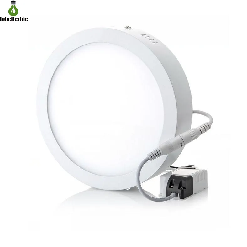DHgate.com:6W 12W 18W 25W Round Square LED Surface Mounted Panel Light ...