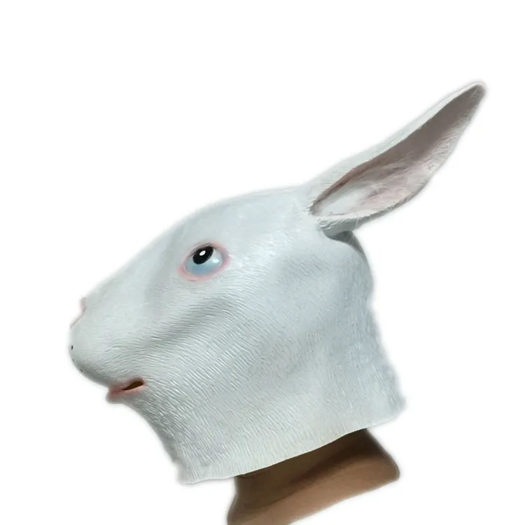 Brand: Cute Bunny Type: Latex Mask Specs: Halloween Animal Cosplay ...