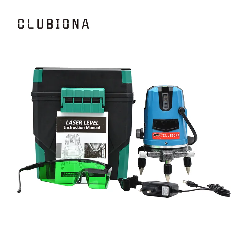 360° Green Beam Laser Level - European Plug, Self-Leveling, Accurate ...