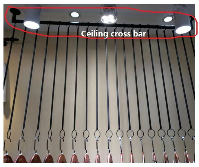 Wall Hangers Clothing Store Display Shelf Commercial Room Divider Wall ...