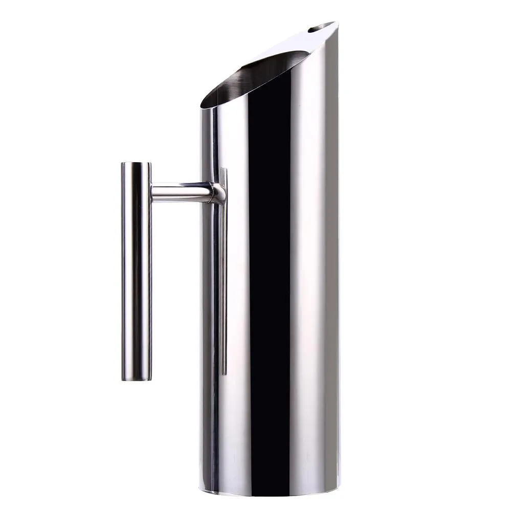 Stainless Steel Water Pitcher, 1.5L Large Capacity, Cold Beverage Jug ...