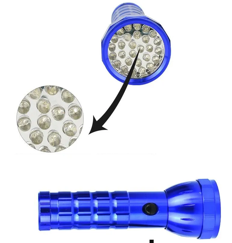 Aluminum Alloy UV Light Torch Portable Purple Beam Flashlight Violet ...