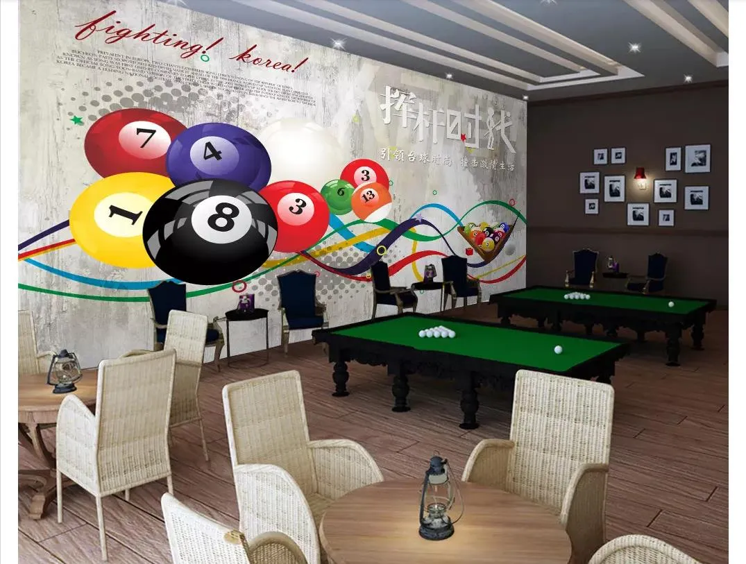Snooker Club Wallpaper Design