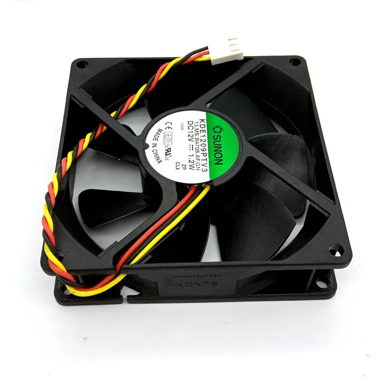 SUNON KDE1209PTV3 DC12V 1.2W 92x92x25MM 9cm 3 Line Pc Fan 12v Original ...