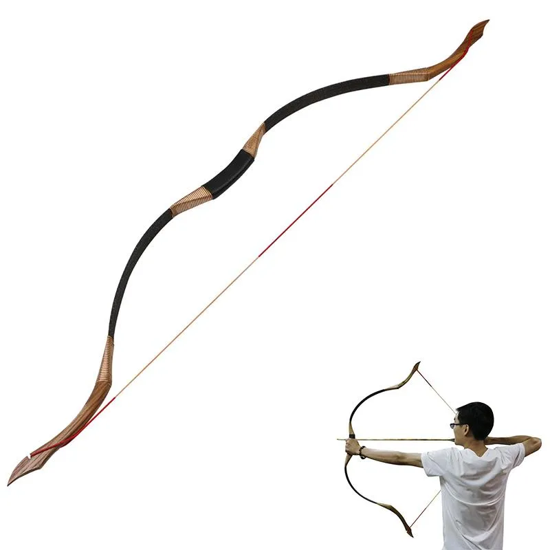 2024 Outdoor Recurve Bow Set Traditional Retro Archery Hunting Bow And ...