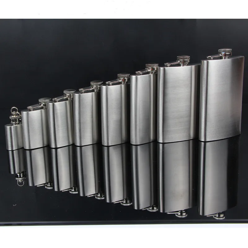 Stainless Steel Hip Flasks Various Ounces Wine Pot 4 5 6 7 8 12 Ounce ...
