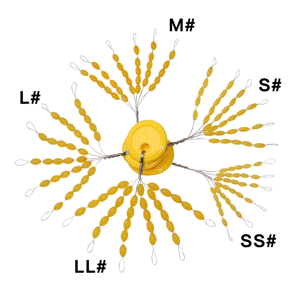 DHgate.com:EVA Rubber Float Stopper Fishing Bobbers Line Stops Oval ...