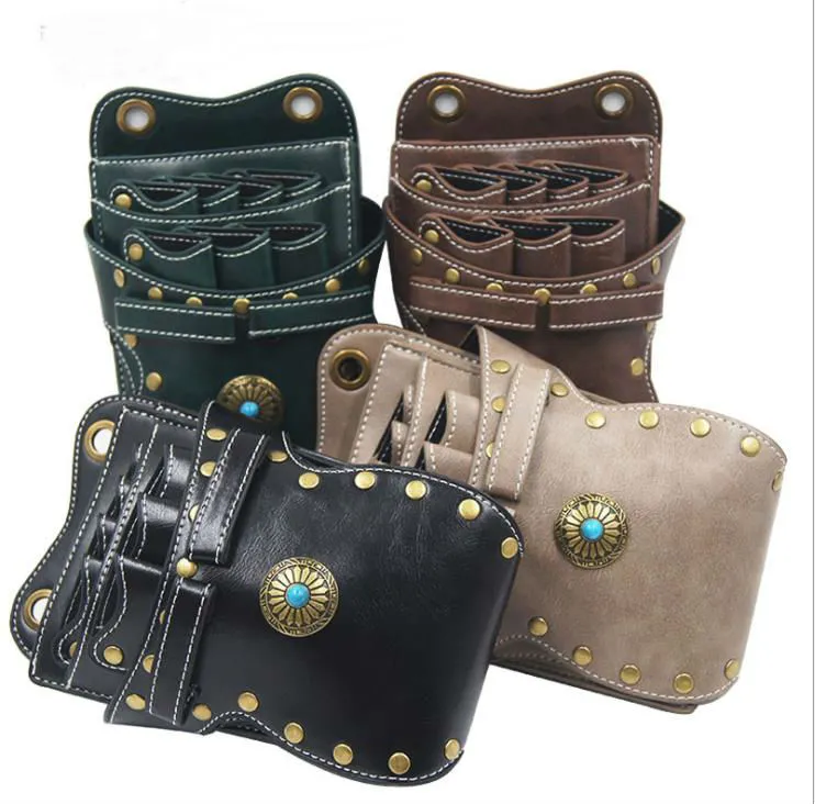 DHgate.com:"Pro Barber Scissor Holster: Versatile PU Leather Pouch with Waist and Shoulder Belts ...