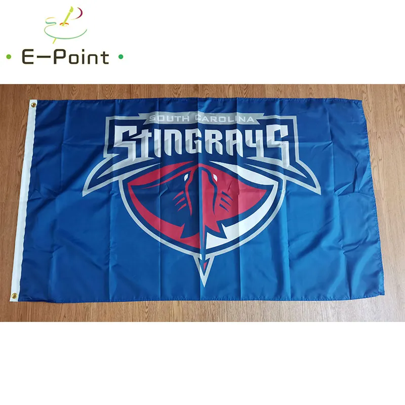 ECHL South Carolina Stingrays Flag 3*5ft 90cm*150cm Polyester Banner ...