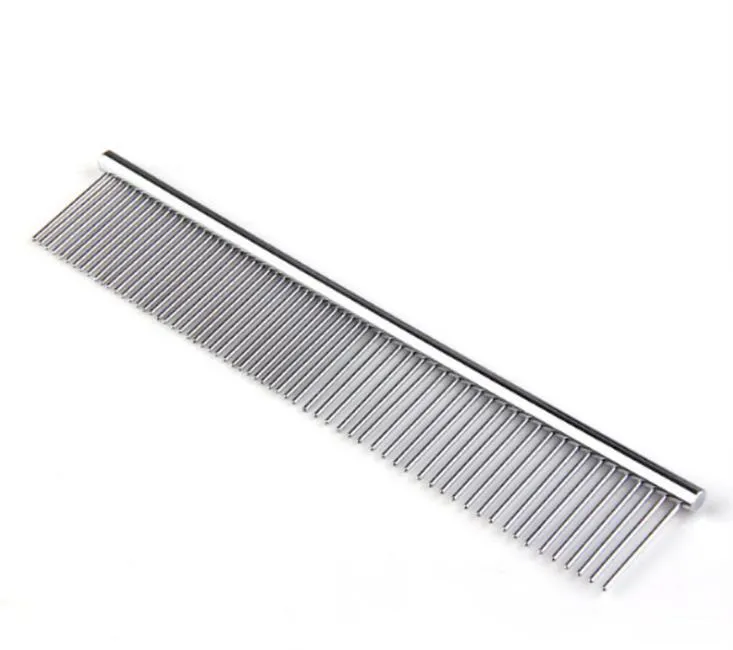 Comb For Dogs: Stainless Steel Pin Pet Grooming Brush Comb For Tangle ...