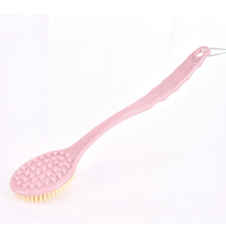 Long Handled Plastic Bath Shower Back Spa Brush Scrubber For Deep Skin