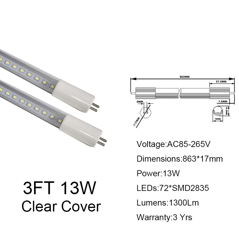 G5 Base Ultra Bright LED T5 5ft Led Tube Screwfix Light 4ft 2ft 3ft G5 ...