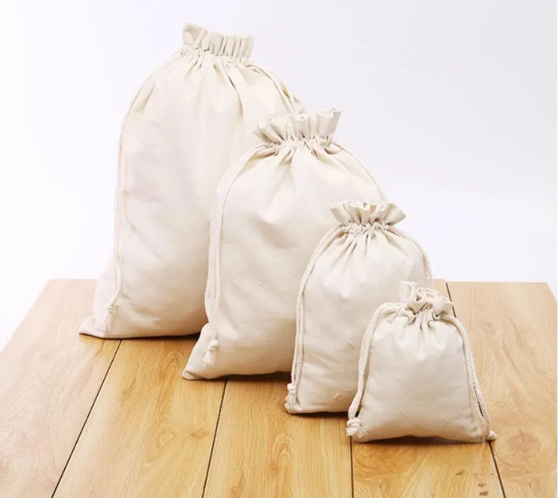 Cotton Drawstring Bag For Food Storage Ideal For Tea, Coffee, Flour ...