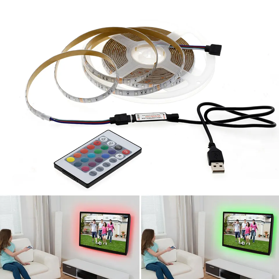 USB LED Strip Light: Versatile 5V 1-5M 2835 LED Strip - TV Backlight ...