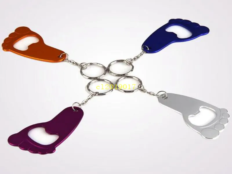 Personalized Baby Foot Keychains Bottle Opener Key Ring For Baby Shower ...
