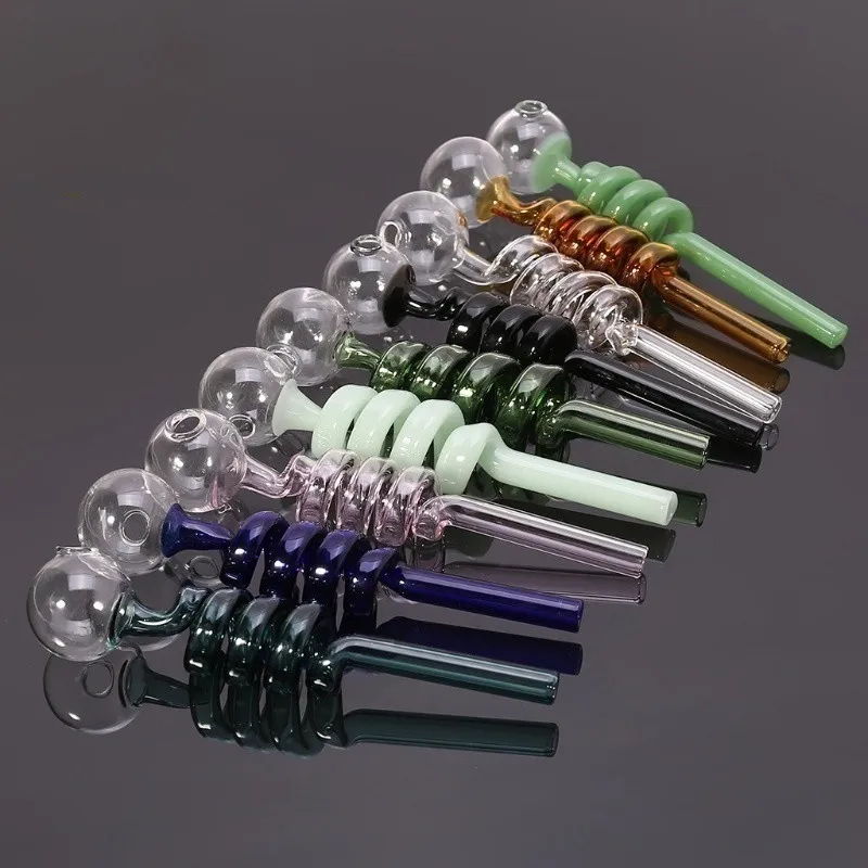 Braveur D'huile Pipe De Verre Tube En Spirale Bubbler Pyrex Pyrex Pyrex ...