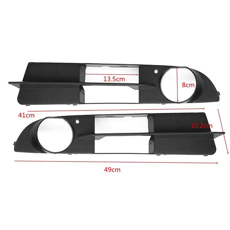 E36 Fog Light Duct Grille Front Bumper Covers Set For BMW E60 E61 Non ...