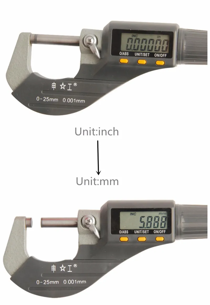 Precision Digital Micrometer 0-25mm - Electronic Measuring Tool, Metric ...