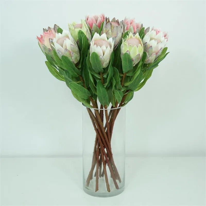 Fake Single Stem Protea Cynaroides 18.9 Length Simulation Putia Fowers ...