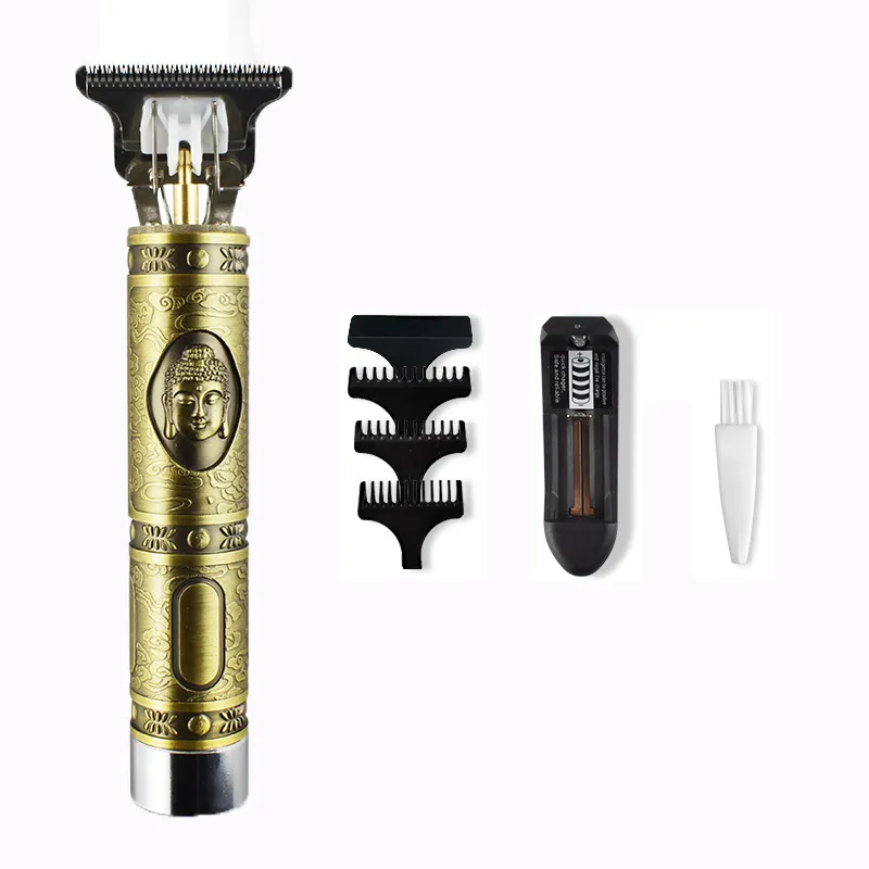 Buddha Head Retro Hair Clipper 1200mah Battery Rechargeable Electric ...