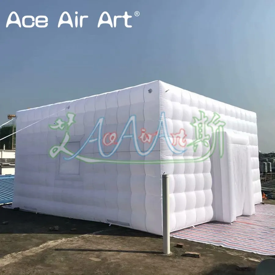 Wholesale 6x6x3.2m Outdoor White Portable Inflatable Square Tent ...