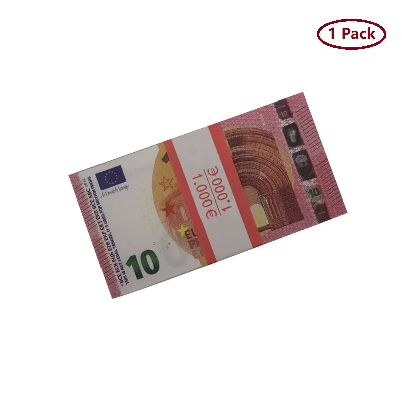 Realistic Prop Money Copy Toy Double Sided Fake Euro Banknotes For ...