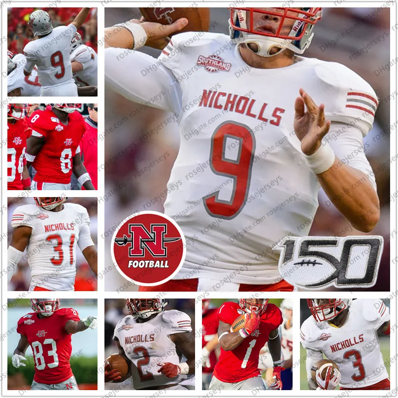 Nicholls Colonels Football Jerseys Custom Men, Youth, Kid Sizes #5 Dai ...