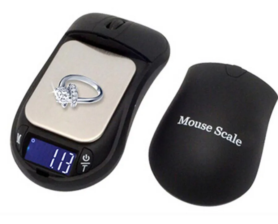 Mouse Shape Kitchen Scales 200g 0.01g 500g 0.1g Digital Jewelry Car Key ...