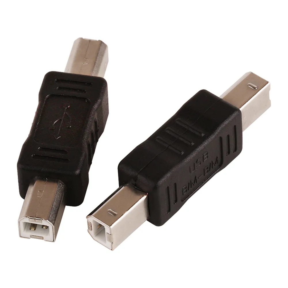 Black Connectors USB2.0 Type B Male To USB B Male Printer Port ...