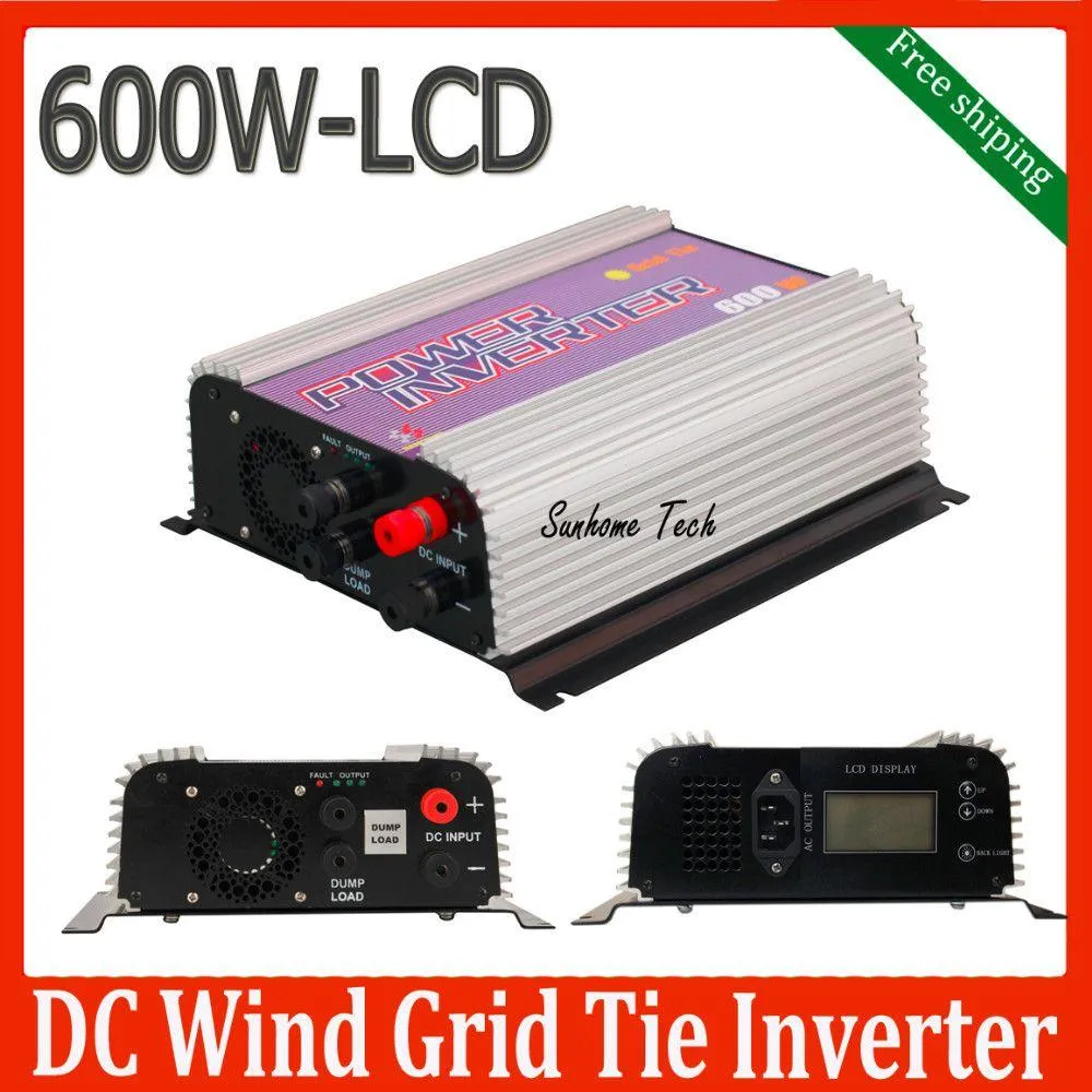 1000W LCD Grid Tie Wave Inverter With Ideal For DC Wind Turbien ...