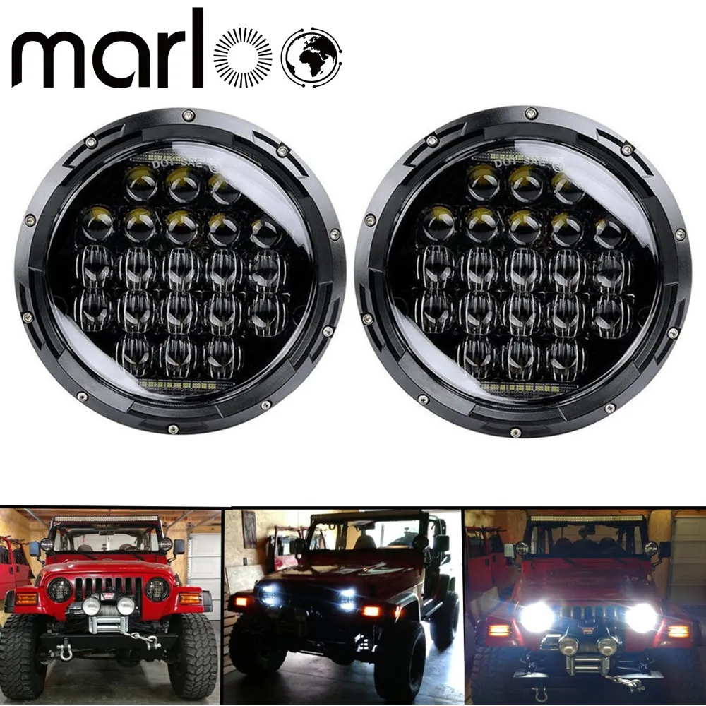 DHgate.com:7 Inch LED Headlight for Jeep Wrangler JK, TJ, CJ, Harley ...