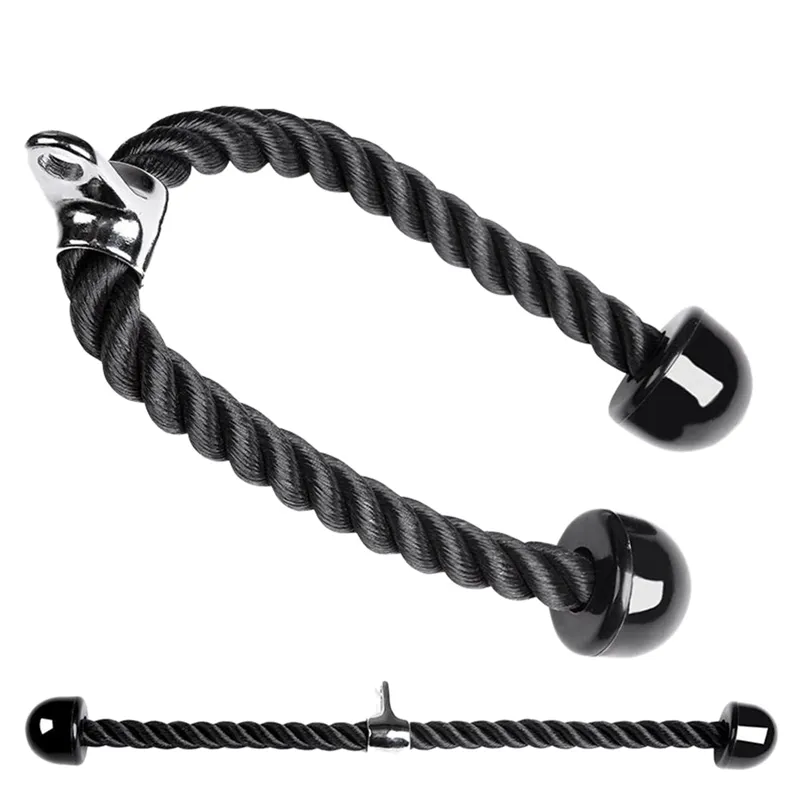 Premium Tricep Rope - Heavy Duty Bicep Cable Attachment for Gym, Nylon ...