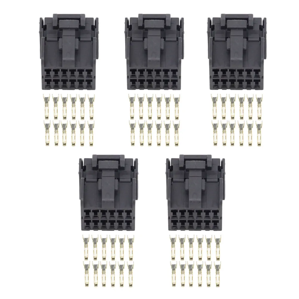 of 12 Pin Sheathed Automotive Connectors 174045-2 with Terminal DJ7121C ...