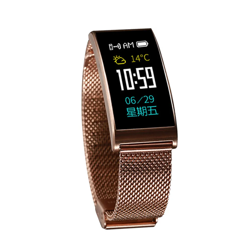 Blood Pressure & Heart Rate Monitor Smart Watch: Fitness Tracker Sports ...