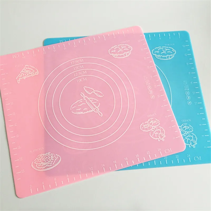 Silicone Baking Mat Non Stick Dough Rolling & Kneading Mat With Scale ...
