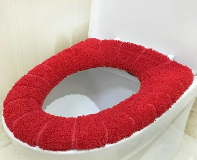 Heated Washable Toilet Seat Cover: Soft Warm Closestool Mat Set For ...