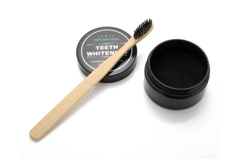 Activated Charcoal Teeth Whitening Powder Natural Bamboo Dentifrice For ...