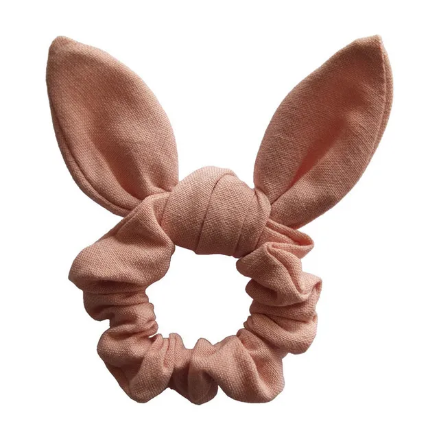 Cute Bunny Ear Hair Ropes Elastic Bowknot Bands For Womens Ponytail ...
