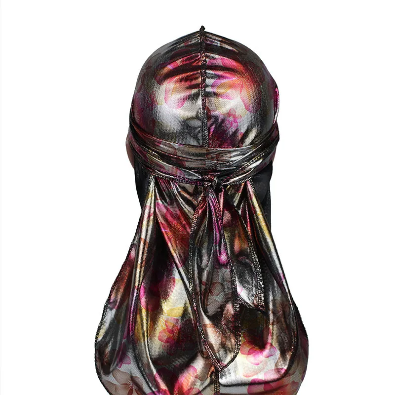 Doo Rag Bandana Silky Headwear Long Tail Head Wrap, Versatile Turban ...