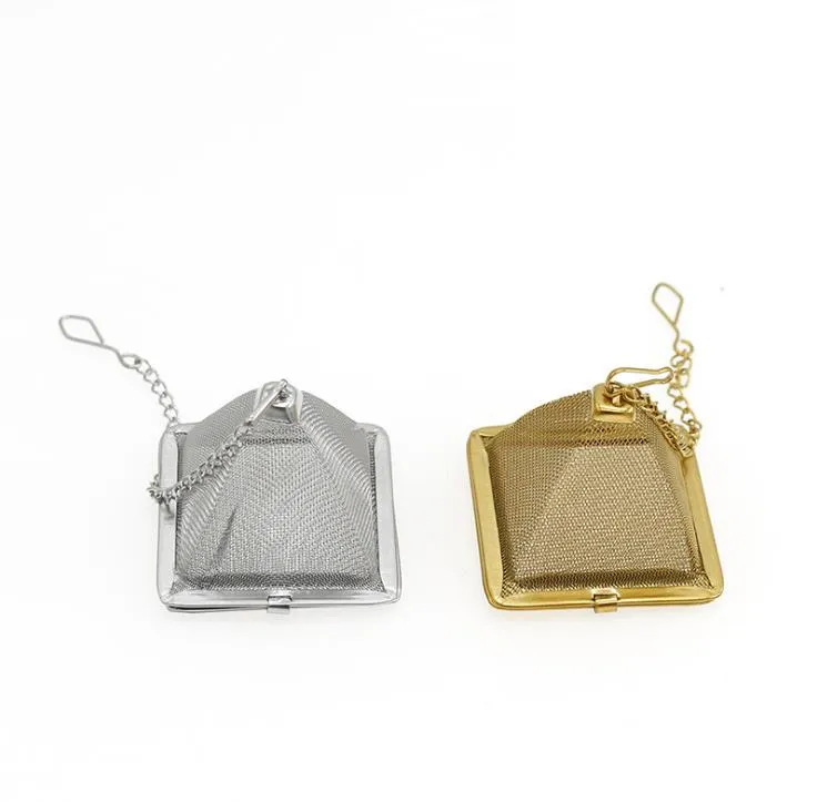 Stainless Steel Pyramid Tea Infuser Tea Strainer Loose Teapot Leaf ...