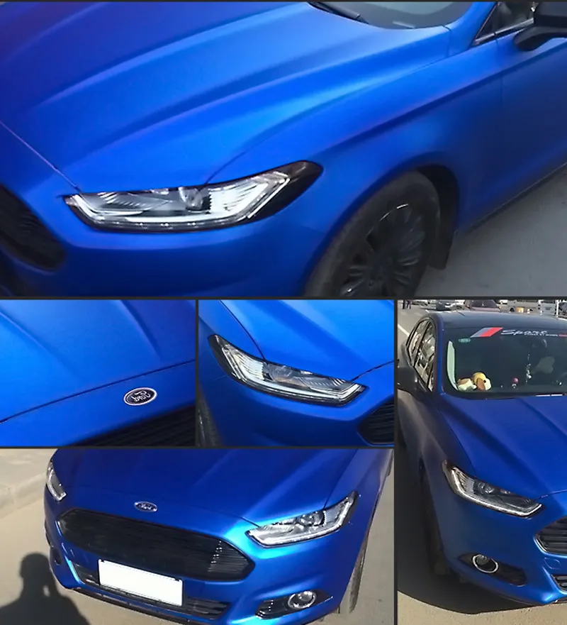 Matte Blue Vinyl Wrap Matte Grey Blue Shift Aura Vinyl