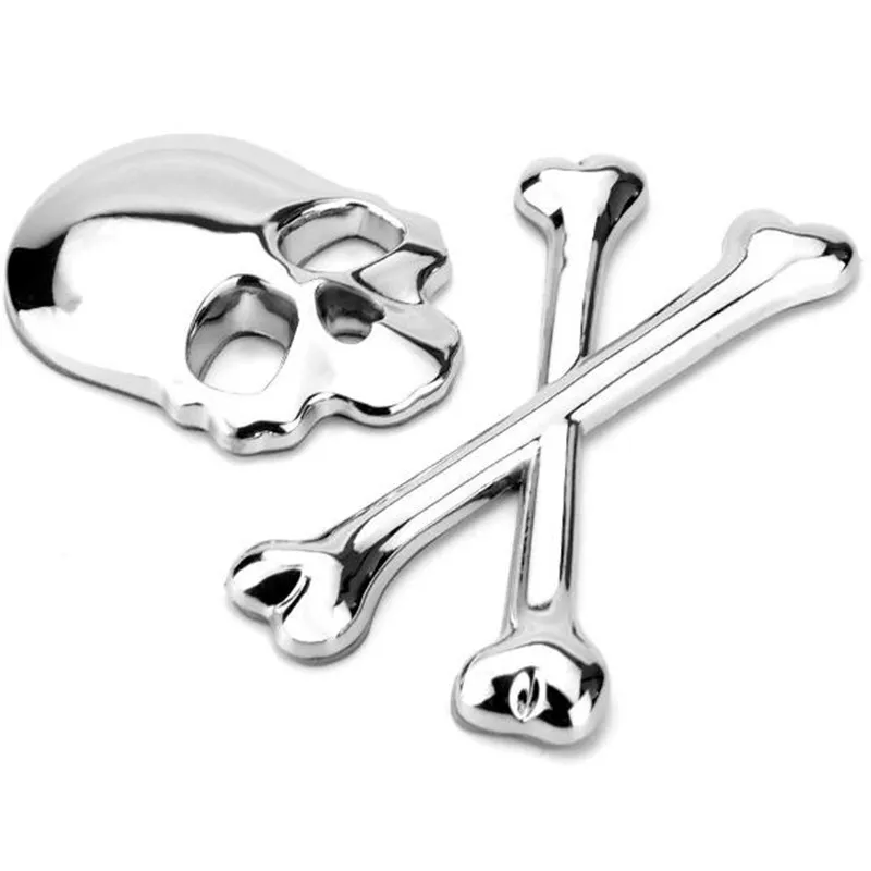 Premium 3D Skull Devil Car Emblem - Metal Motorcycle Sticker, Bold ...