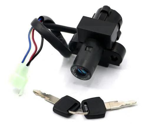 Motorcycle 3 Wire Ignition Switch Lock Key Set For Honda VFR400 NC21 ...