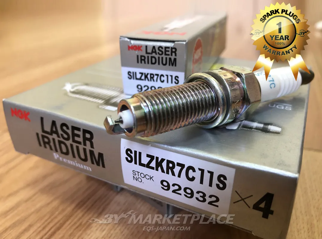 Set Of 4 NGK Single Iridium Spark SILZKR7C11S 92932 Butterfly Plug For ...