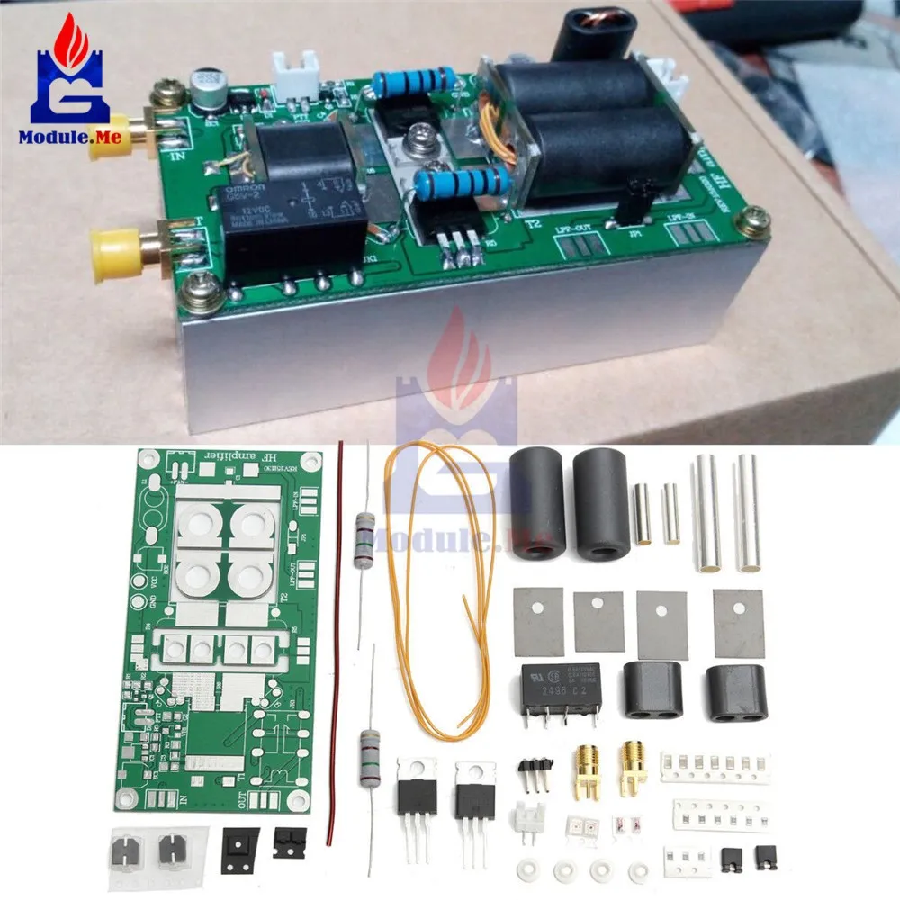 DIY Power Amplifier Kit 5W-70W SSB Linear HF Module AM CW FM 13.8V 10A ...