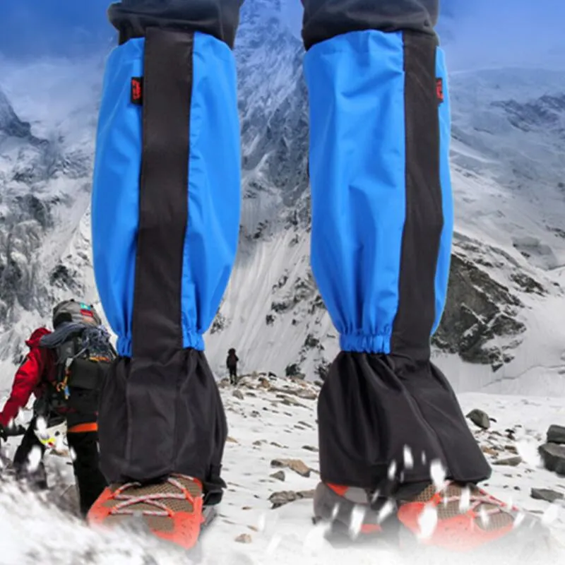Outdoor Hiking Striped Leg Shoe Cover Snow Ski Climbing Waterproof Boot ...