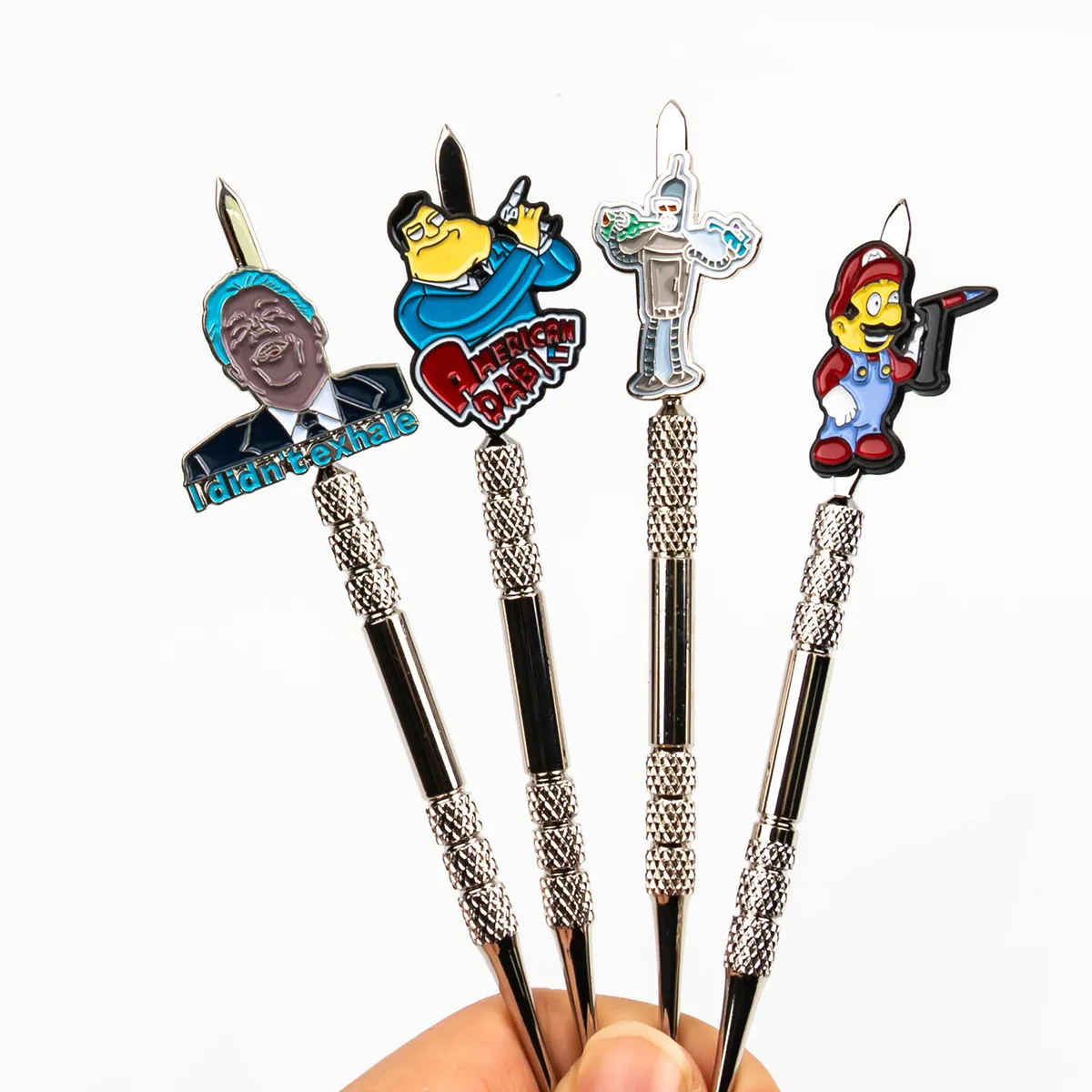 Silver Dab Tool Set For Wax And Dry Herb 9 Styles Of Metal Dabbers With ...