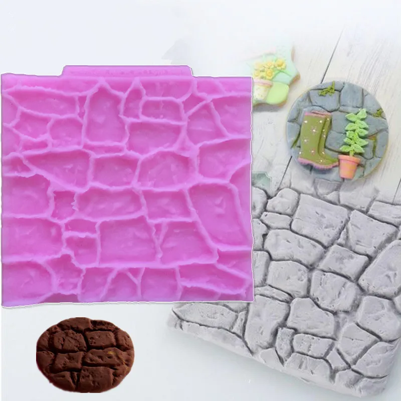 Stone Rock Grain Shape Silicone Cake Mold, Non Stick... From ...
